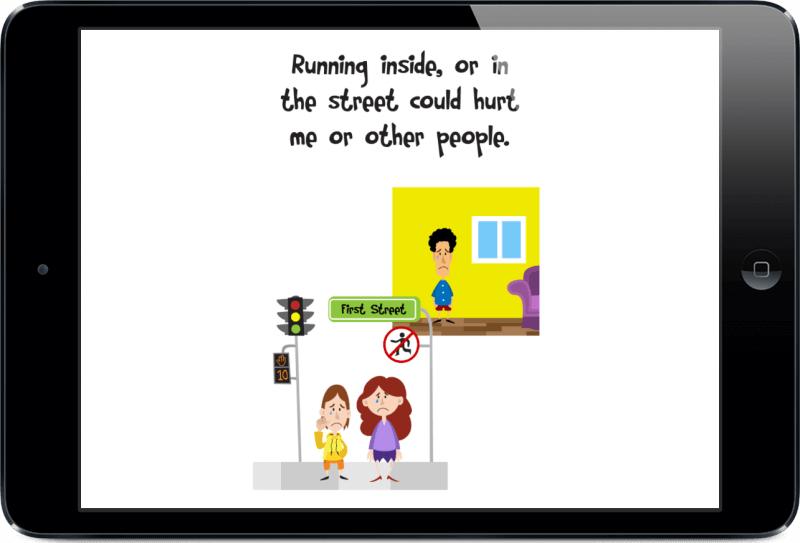 App With a Social Story About Not Running Away From AdultsTouch Autism